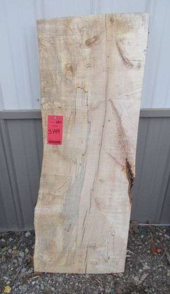 Spalding maple live edge rough sawn, 18" to 19"W x 1 3/4"Thick x 50"L ...