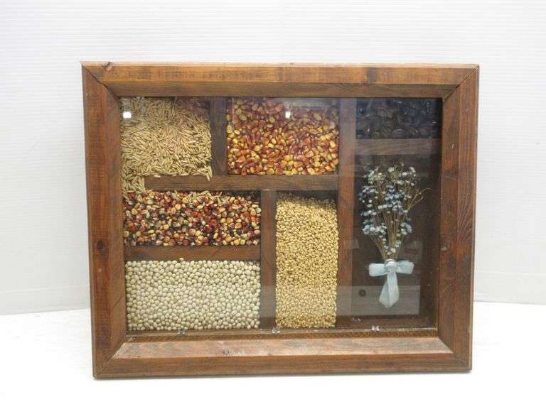Harvest shadow box, collectible use only, 18" x 14" - Albrecht Auction ...