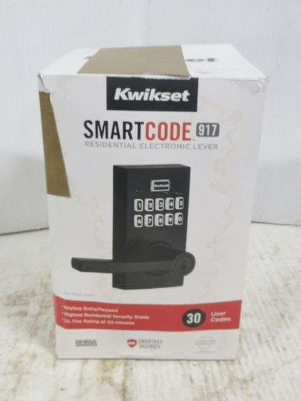 Kwikset Smartcode 917 residential electronic lever, unused - Albrecht ...