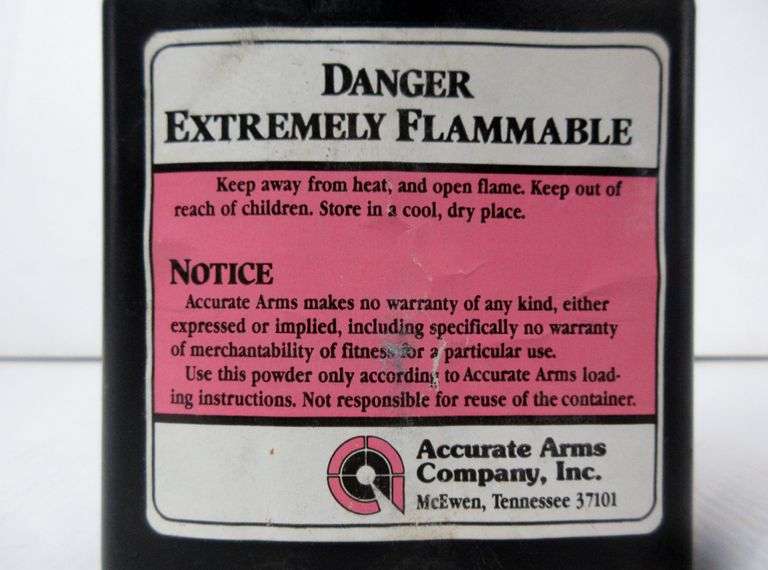 1 lb. Accurate 1680 smokeless powder - Albrecht Auction Service