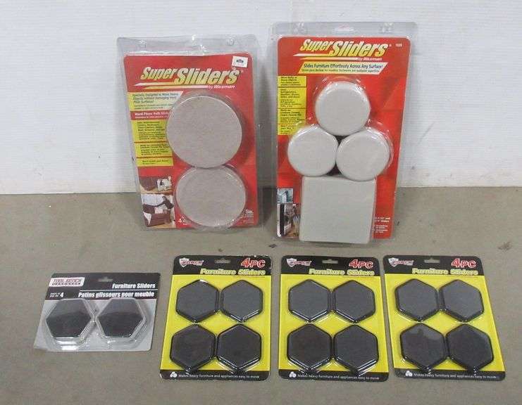 Furniture sliders, different sizes and shapes, new - Albrecht Auction ...