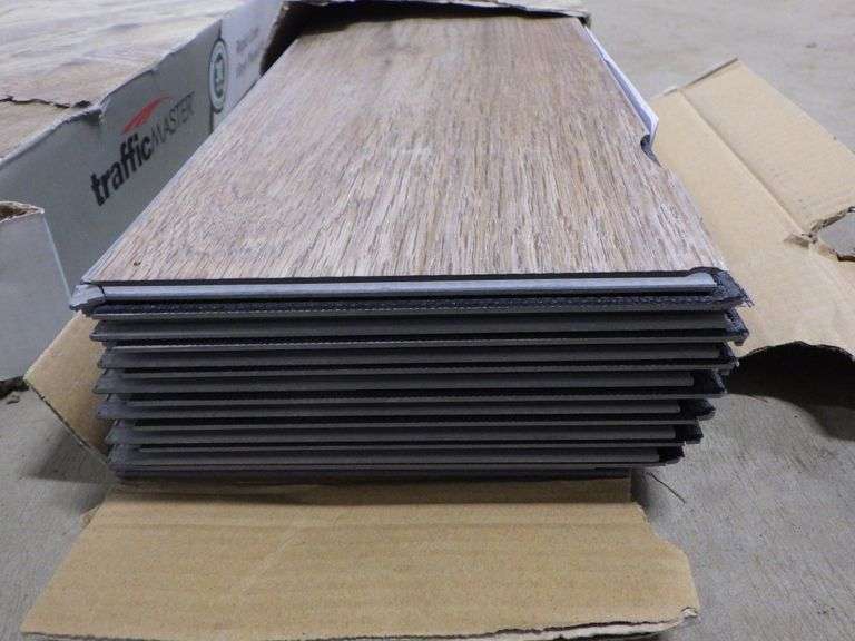(4) Misc. vinyl flooring, includes: 2- Boxes of Trafficmaster Edwards ...