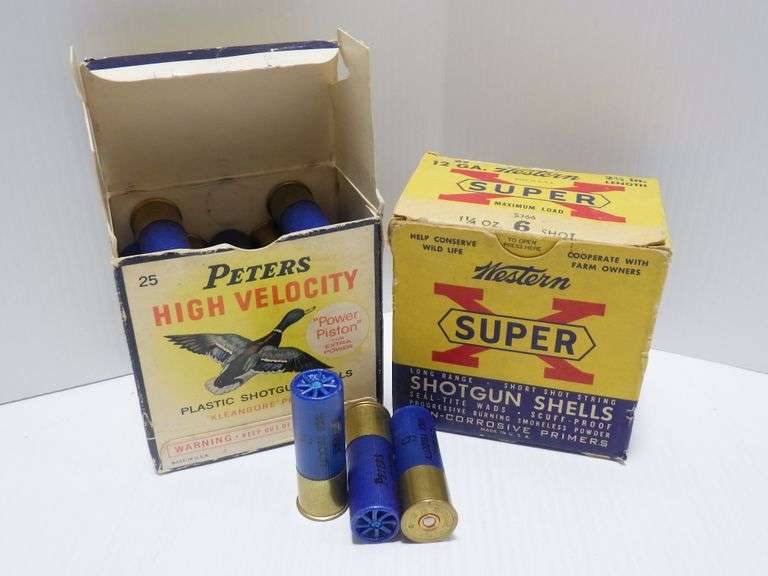 (50) Rounds of 12-gauge 6-shot shells, Peters & Western SuperX ...