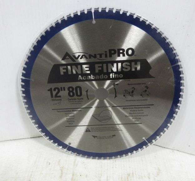Avanti Pro fine finish 12" carbide 80-tooth blade, new - Albrecht ...