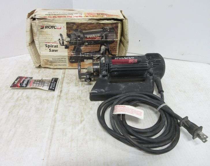 Rotozip Spiracut router with (4) Bits, No. SCS01, wrench in handle ...