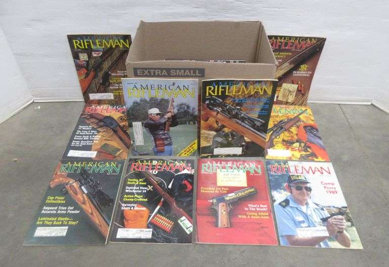 (68) American Rifleman magazines from the 1980s to 2000s, good ...