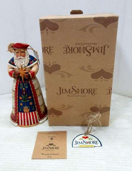 Jim Shore "Tall" figurine, signed by Jim Shore, and "Santa Star" with ...
