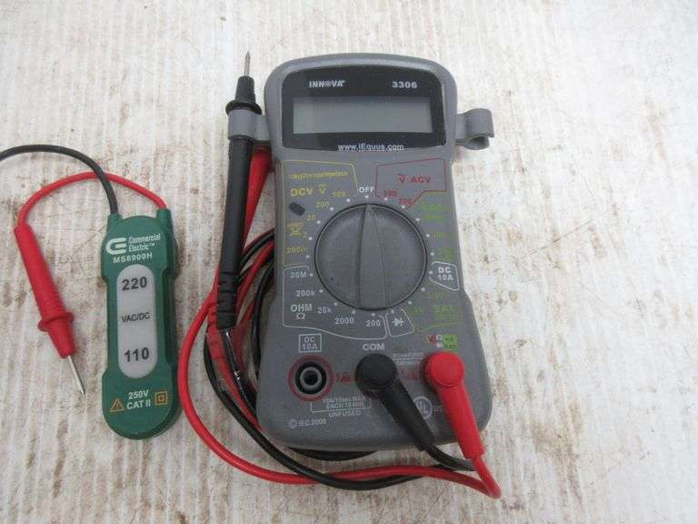Electrical meter, innova, No. 3306, multi-meter, commercial electric ...