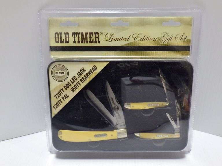 Old Timer, limited edition, 3-knife gift set in collector tin, new in ...