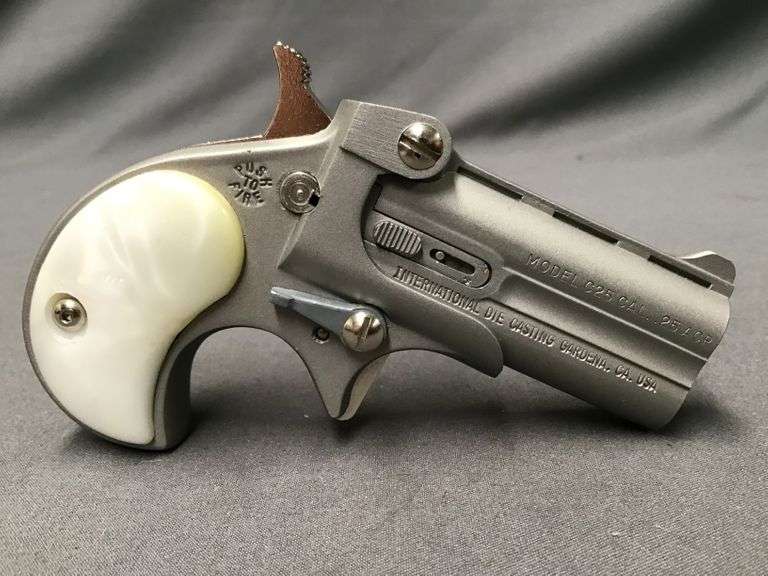 Cobra Arms C25 .25 Caliber 2-Shot Derringer, Satin Finish and Pearl ...