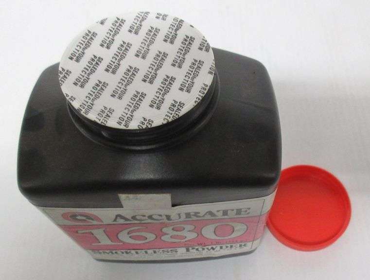 1 lb. Accurate 1680 smokeless powder - Albrecht Auction Service