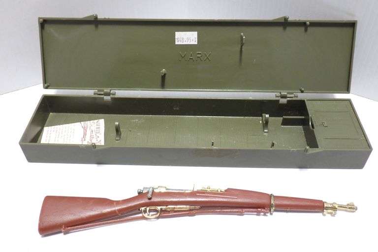 1903 Marx Springfield cap rifle with original case and caps - Albrecht ...