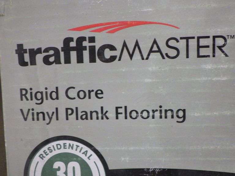 (4) Misc. vinyl flooring, includes: 2- Boxes of Trafficmaster Edwards Oak, 1- Box of Lifeproof ...