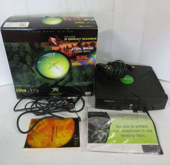 Original Xbox system in box - Albrecht Auction Service