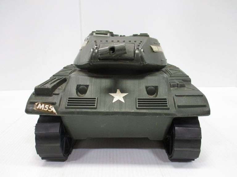 GI Joe M41 tank, iron knight, 18"L, both treads are good, nice ...