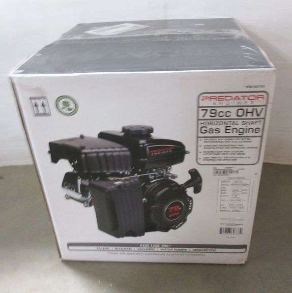 Predator Engine, 3 HP, Horizontal Shaft - Albrecht Auction Service