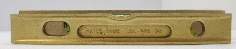 Mayes Older Collectible Torpedo Level in Box - Albrecht Auction Service