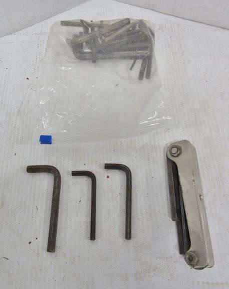 SAE Allen wrench set, various sizes, SAE and metric, used - Albrecht ...