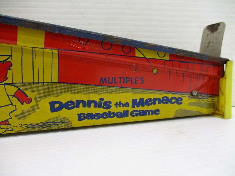 1930s Dennis the Menace baseball game, 26"L, has wear - Albrecht ...