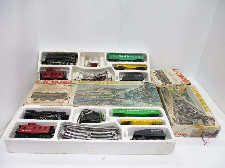 (2) Vintage early 1970s Lionel O27-gauge Wabash cannonball train sets ...