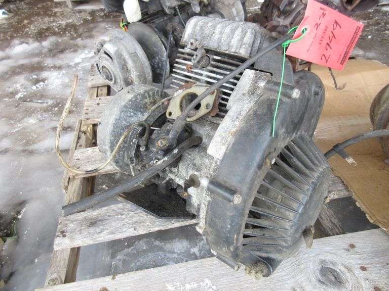 Single-cylinder snowmobile engine, for parts or repair, as is ...