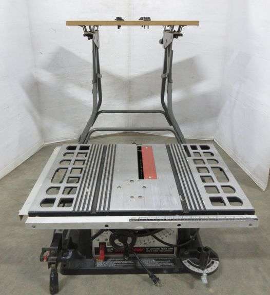 Skilsaw 10 lb. Model 3400 Table Saw with Black & Decker Workmate ...