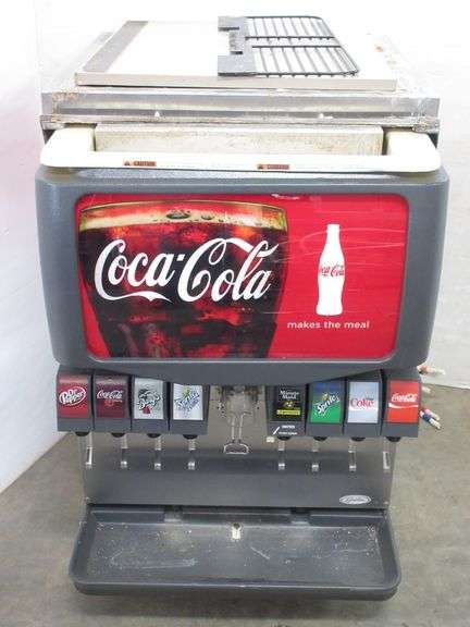 Coke fountain pop machine, 25”W x 31”D x 40”H, in used condition, needs ...