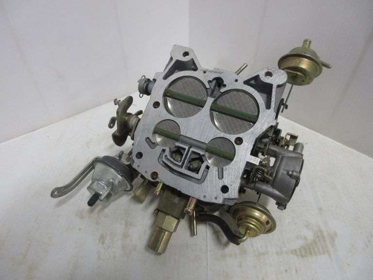 GM Rochester four-barrel carburetor, appears new with orange paint ...