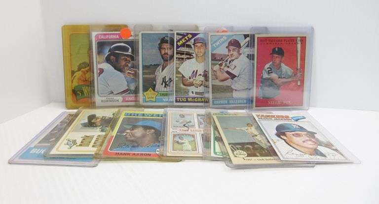 (12) Hall of Fame Baseball Player Cards from the 1950s to 1970s ...