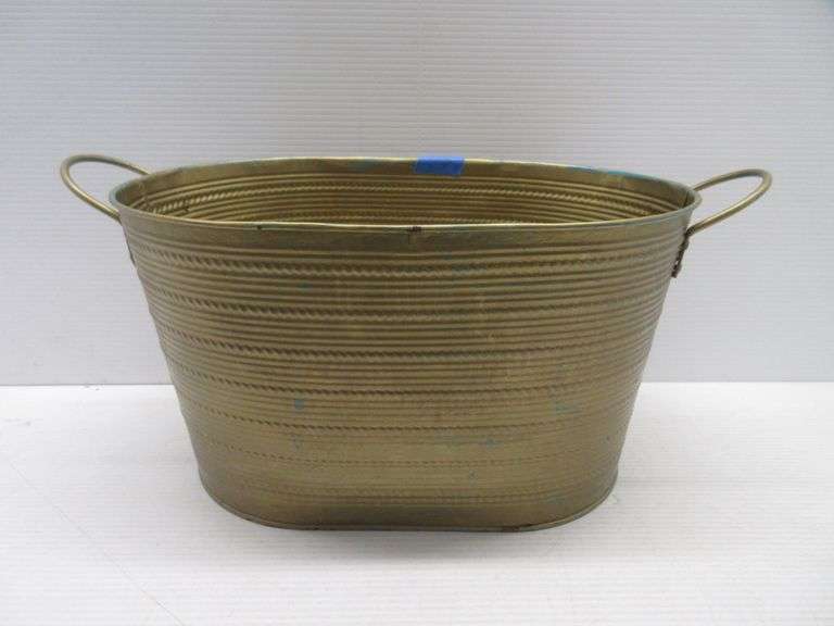 Gold Metal Bucket - Albrecht Auction Service