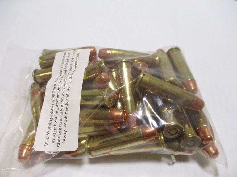 (100) Rounds of 357 MAG remanufactured ammunition, 158-grain FMC bullet ...