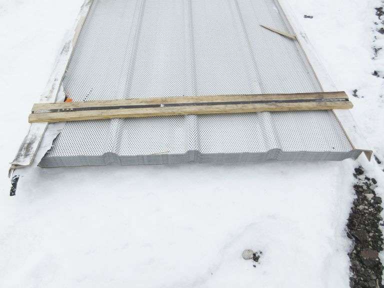 (60) Pieces of Regal Perforated Liner Pole Barn Panels - Albrecht ...