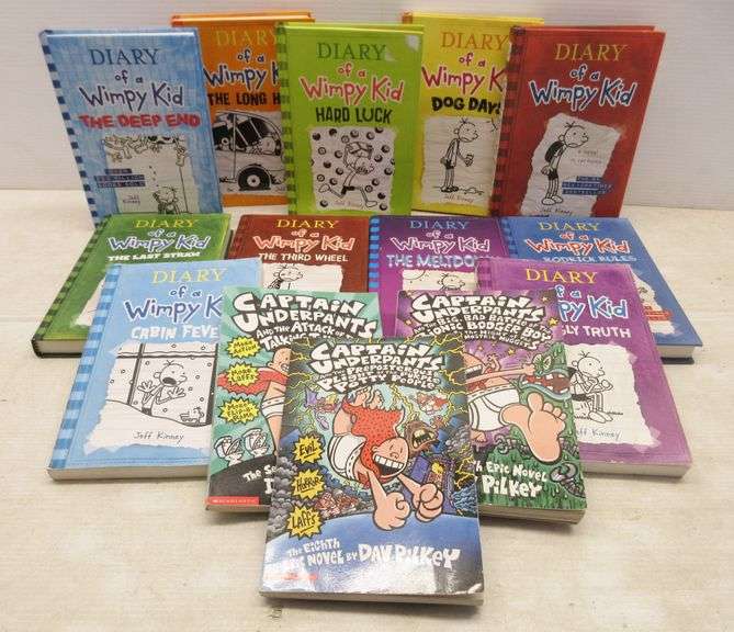 Captain Underpants and Diary of a Wimpy Kid Children's Book Collection ...