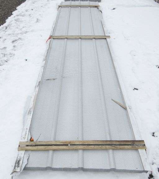 (60) Pieces of Regal Perforated Liner Pole Barn Panels - Albrecht ...