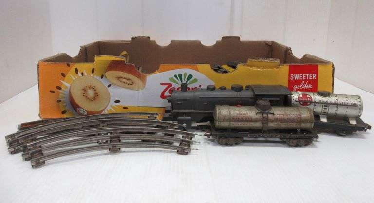 Antique Toy Train Set, Possibly Pre War, Marx, Including: (8) Cars ...