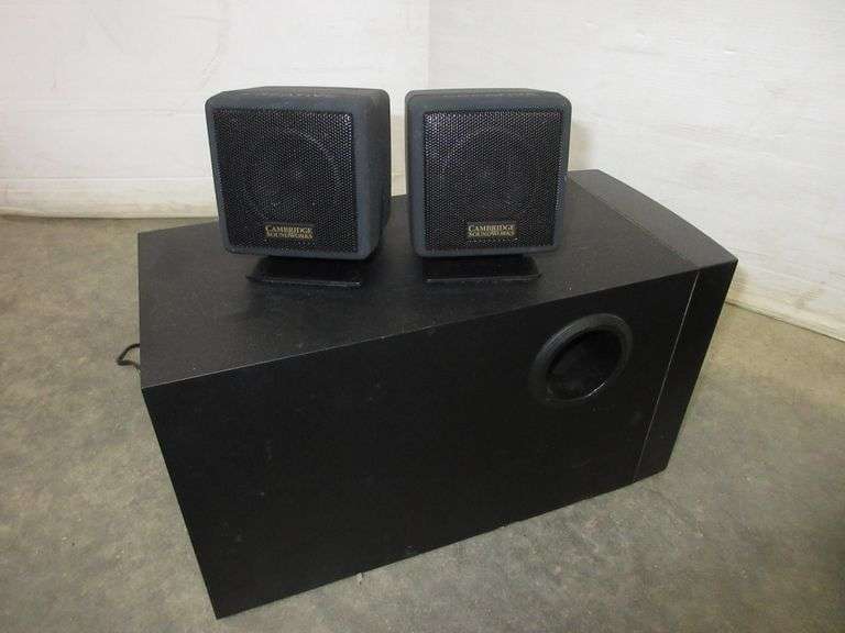 Creative Speaker Set, Includes: (4) Speakers, Volume Control, Base, and ...