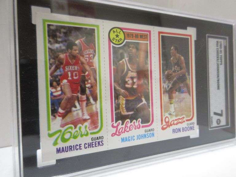 1980-1981 Topps Basketball Magic Johnson Rookie Card No. 66, Graded 7 ...