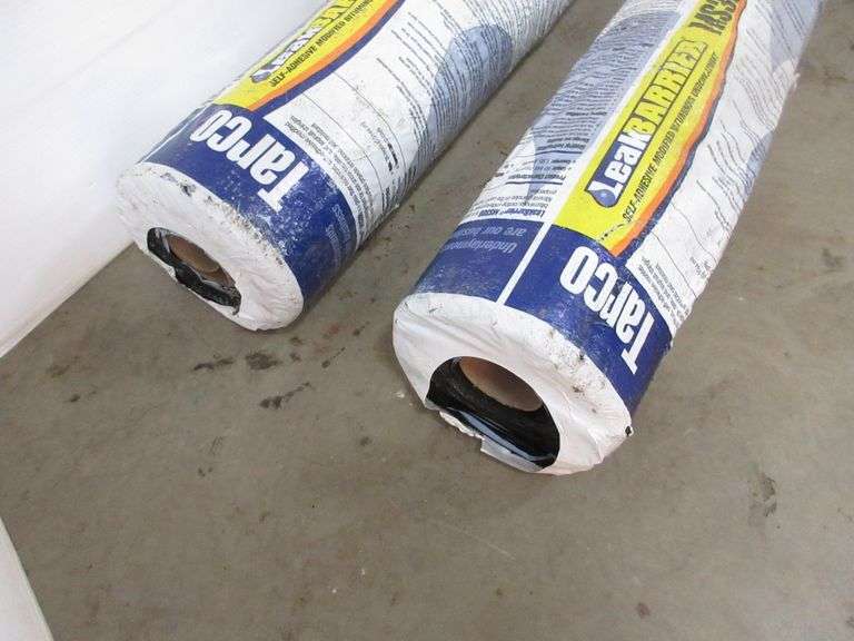 (2) Rolls of Tarco leak barrier, MS300 ice and water armor, each roll ...