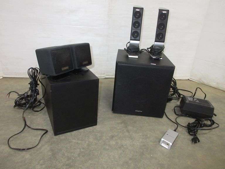 Creative Speaker Set, Includes: (4) Speakers, Volume Control, Base, and ...