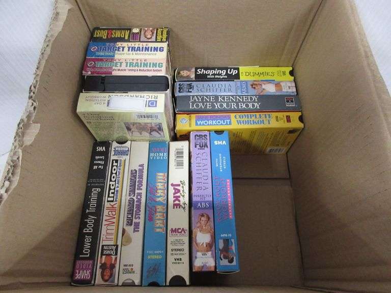 (20) Older VHS Tapes: Workout, and Exercise - Albrecht Auction Service