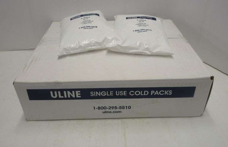 (12) Uline 24 oz. Gold gel packs - Albrecht Auction Service
