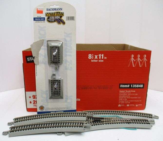 (21) Pieces of Bachmann train track, HO-scale - Albrecht Auction Service