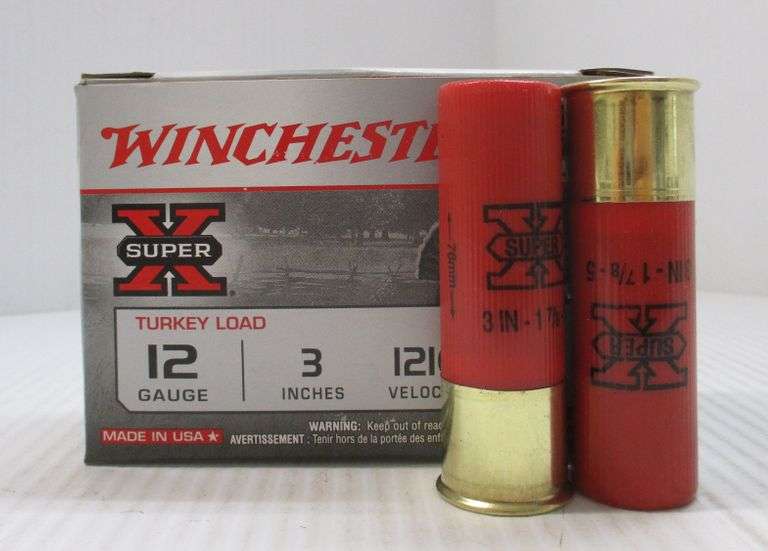 (10) Rounds of Winchester 12-gauge 3” shells, no. 5 turkey loads, in ...