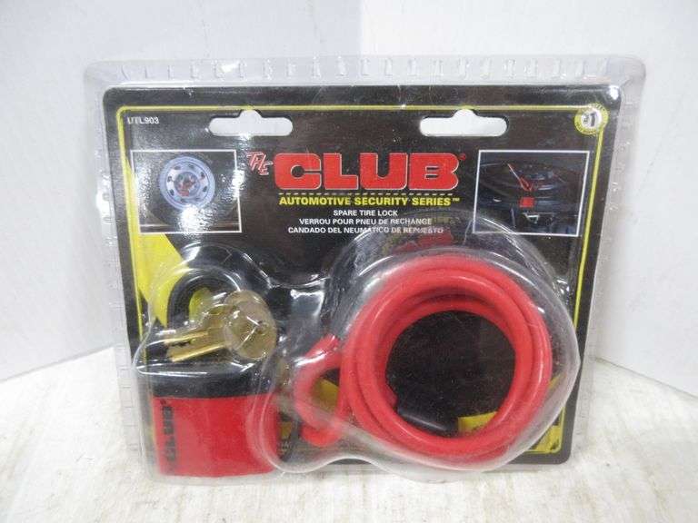 “The club,” Lock with two keys and 6’ cable automotive security series ...