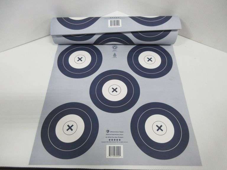 (19) 5-Spot NFAA official indoor targets, in new condition - Albrecht ...
