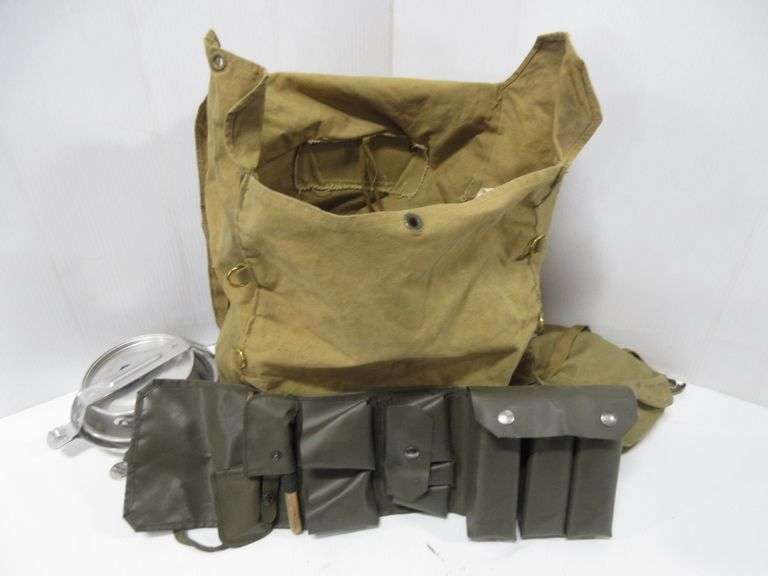 Boy Scouts no. 574 yucca pack with (3) Shoe shine kits, and (2) Mess ...