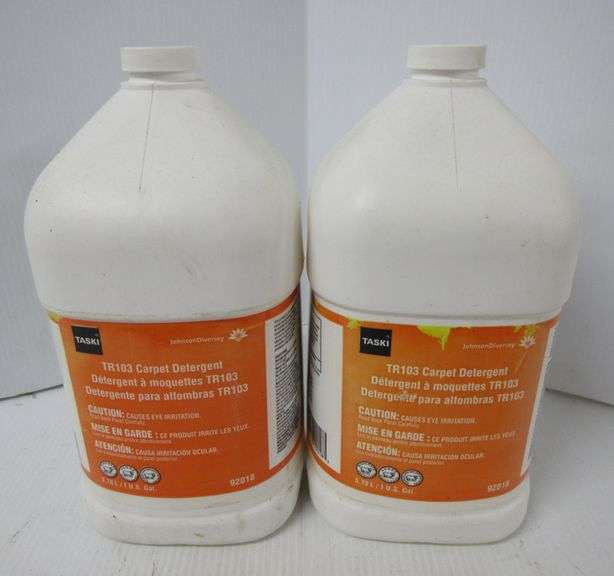 (2) Taski TR103 carpet detergents, one-gallon each - Albrecht Auction ...