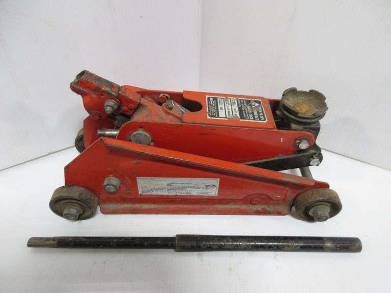 2-ton Hi-lift compact floor jack, good - Albrecht Auction Service