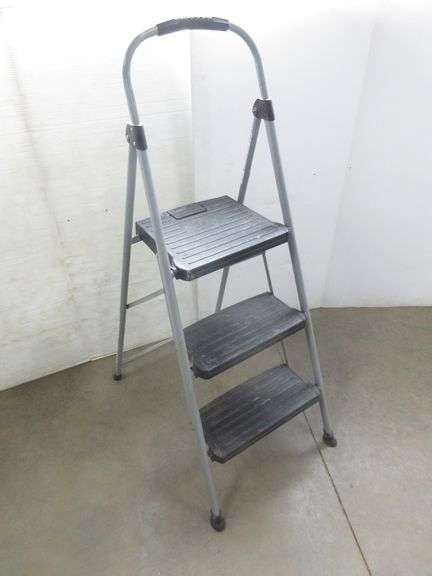 Cosco step ladder, 2’4 ¾” to the top, step locks when open, maximum ...