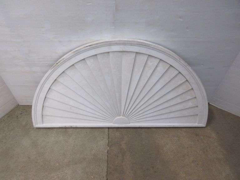 Half-moon pediment, 40” x 20” - Albrecht Auction Service